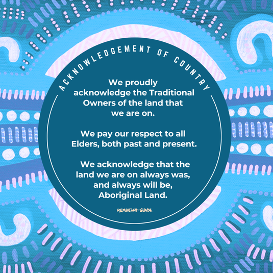 Acknowledgement of Country Signs – Merindah-Gunya Art